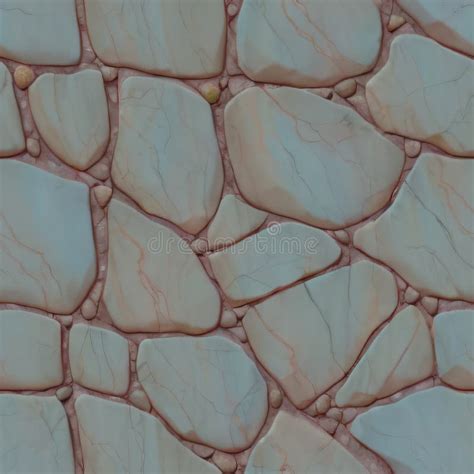 Seamless Tileable Decorative Stone Wall Texture Stock Illustration