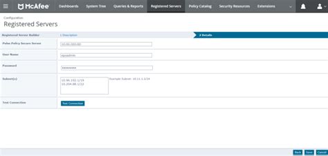Configuring Mcafee Epo Server