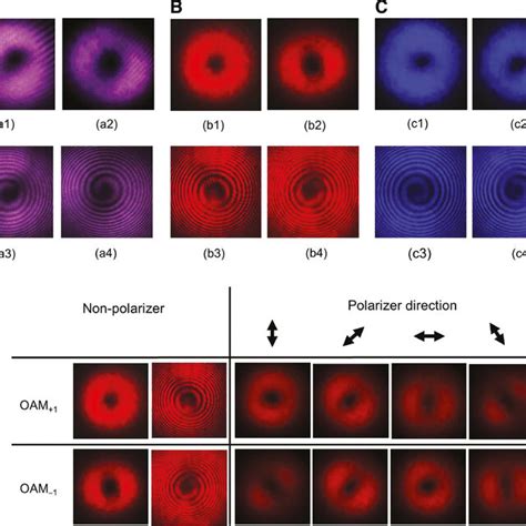 Near Field Intensity Distribution Of Vortex Beams The Orbital Angular Download Scientific