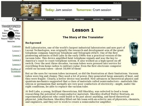 The Story Of The Transistor Lesson Plan For 6th 12th Grade Lesson
