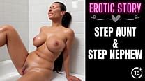 Historia de la tía madrastra y el sobrino La fiesta de Nochevieja con la tía madrastra sexy