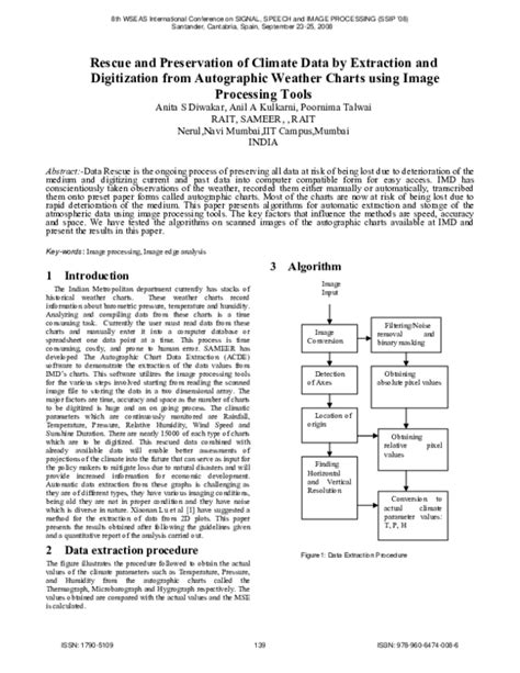 Pdf Rescue And Preservation Of Climate Data By Extraction And Digitization From Autographic