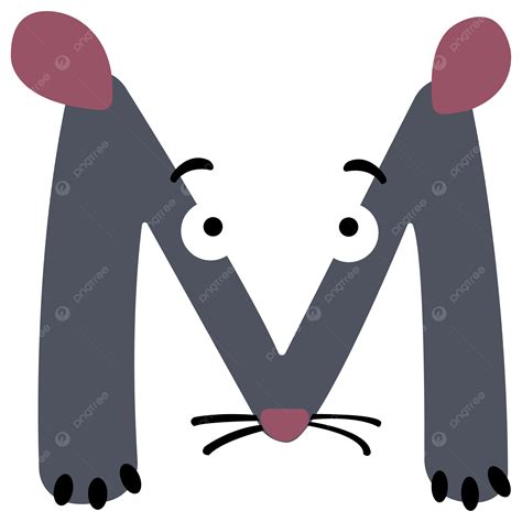 Alphabet Letter M Stock Vector Illustration Of Mouse