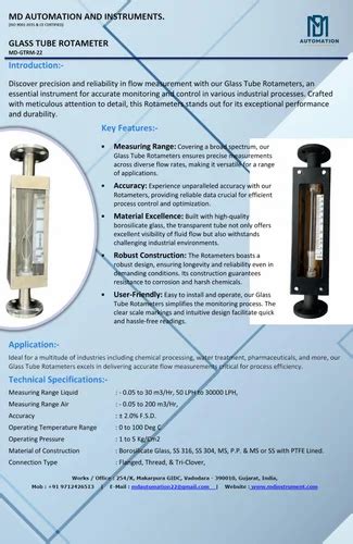 Water Flow Sensor Rotameter At ₹ 4500 Piece Rotameters In Vadodara Id 2853433829512