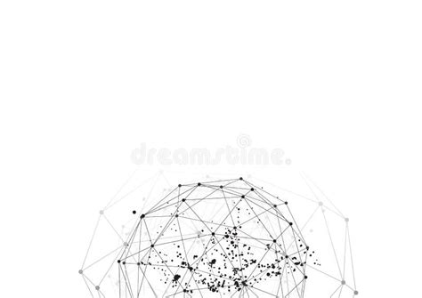 Vector White Background Abstract Technology Communication Data S Stock Vector Illustration Of