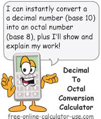 Decimal To Octal Converter With Built In Conversion Chart Creator