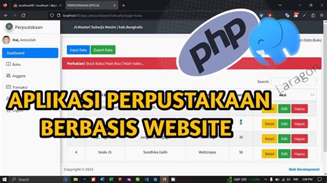 Demo Aplikasi Perpustakaan Berbasis Web Php Andmysql Youtube