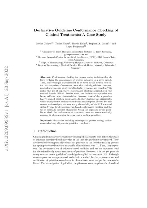 Declarative Guideline Conformance Checking Of Clinical Treatments A
