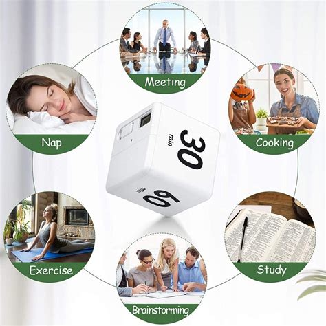 Cube Timers Cube Kitchen Timer Gravity Sensor Flip Timer Cube Countdown