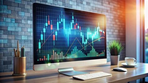 A Computer Monitor With A Graph Of Graphs Showing The Graph Of Graphs