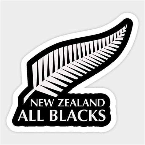 All Blacks Sticker All Blacks Rugby Decal Classic Design Rugby