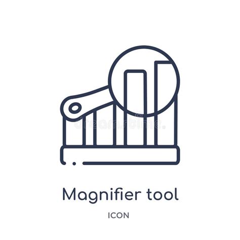 Magnifier Tool In Vertical Position Interface Icon From User Interface