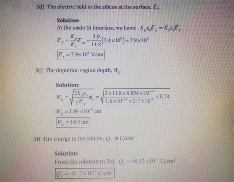 Solved Assume An Ideal MOS Capacitor Made By P Type Si Substrate With The Following Parameters