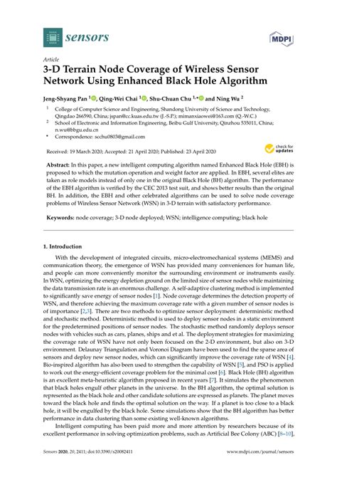 Pdf 3 D Terrain Node Coverage Of Wireless Sensor Network Using