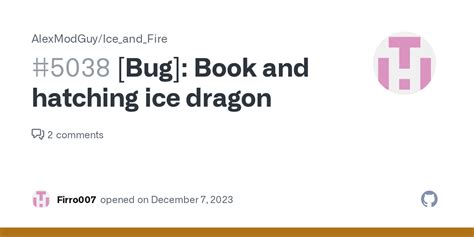 Bug Book And Hatching Ice Dragon · Issue 5038 · Alexmodguyiceand