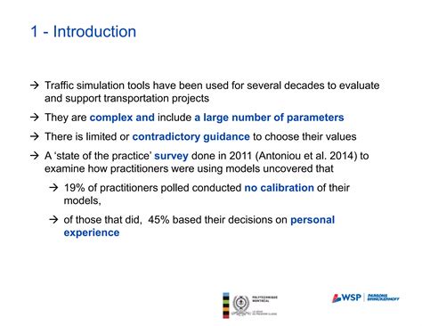Calibration And Validation Of Micro Simulation Models Ppt