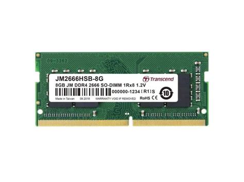 Transcend 4GB DDR4 SO DIMM RAM 2666MHz Tech Co Za