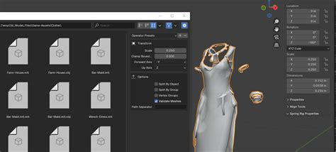 OBJ Importer What Do Scale And Clamp Bounding Box Do Basics Interface Blender Artists
