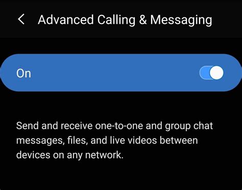 What Is Advanced Calling And Messaging Samsung Community