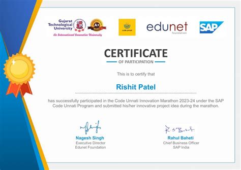 Rishit Patel On Linkedin Innovation Sap Codennati Gtu Technology