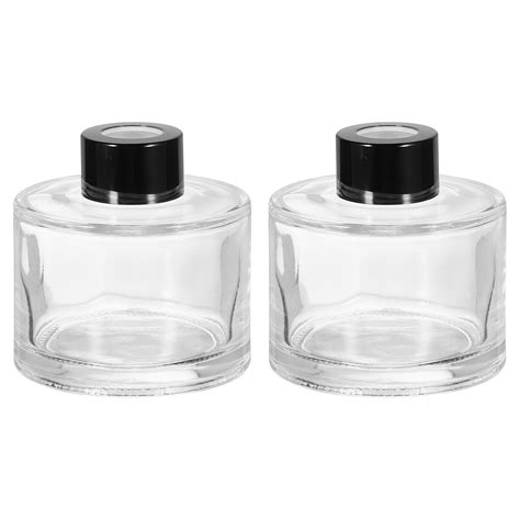 Uxcell Clear Black Empty Glass Diffuser Bottle Fragrance Accessories