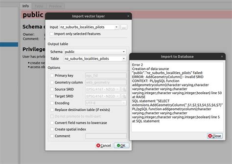 Unable To Import Layer To Pg Database With Db Manager Issue With Ignflamb93 · Issue 32255