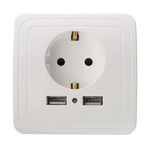 Евророзетка с 2 Usb портами купить и цена
