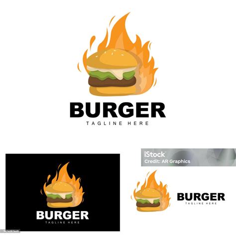 버거 로고 빵 벡터 고기와 야채 패스트 푸드 디자인 버거 가게 및 제품 브랜드 아이콘 그림 건강에 좋지 않은 음식에 대한 스톡