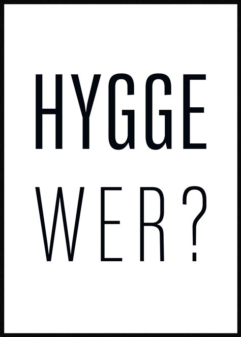 Poster Hygge Wer Karla Und Kurt