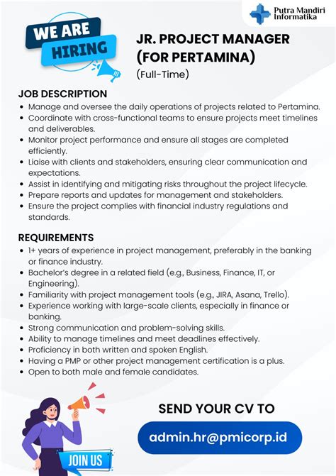 putra mandiri informatika on linkedin hiring projectmanager