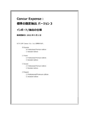 Fillable Online Concur Expense Expense Types Setup Guide Concur Training Fax Email Print
