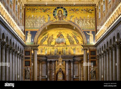 Rome Italy Basilica Of Saint Paul Outside The Walls Basilica Papale
