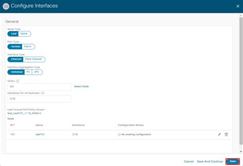 Aci：interface Configuration Version 60 527 Or Later Cisco Community