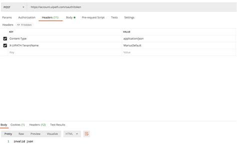 Issue Authenticating Orchestrator Api Invalid Credentials Failed To