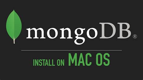 Install Mongodb On Macos 🖥 Youtube