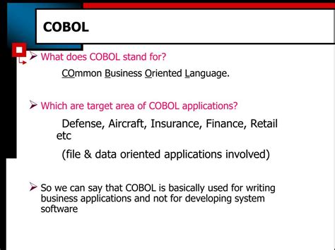 Ppt Cobol Common Business Oriented Language Powerpoint Presentation Id 3208083