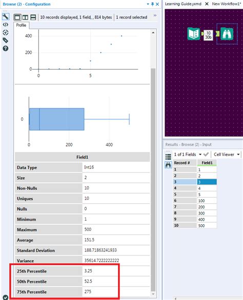 Solved Calculating Quartiles Alteryx Community