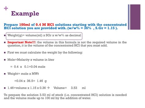 Chemical Laboratory Solution Preparation Presentation Pdf