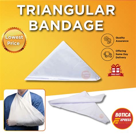 Triangular Bandage Cloth White Shopee Philippines