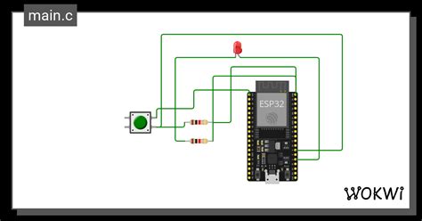 Pulsador Ledddd Wokwi Esp32 Stm32 Arduino Simulator
