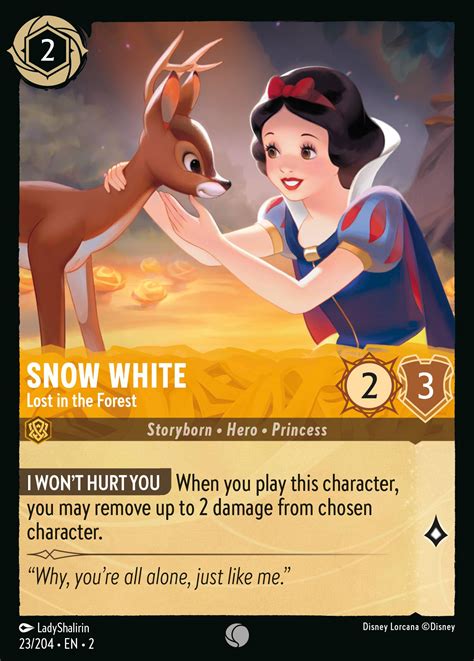 Snow White Lost In The Forest Lorcana Card