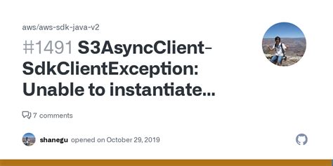 S3asyncclient Sdkclientexception Unable To Instantiate Executor Interceptor For Client · Issue