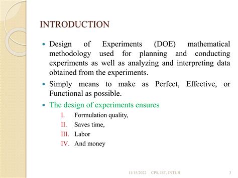 Design Of Experiments Doe Pptx