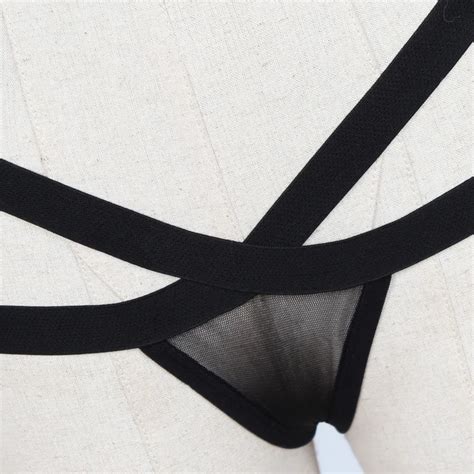 Сексуальные бандажные стринги женские трусики сексуальное Сетчатое женское белье стринги