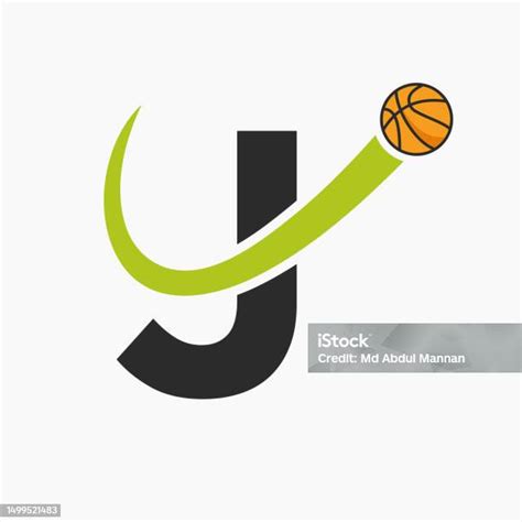편지 J 개념에 농구 로고입니다 바스켓 클럽 심볼 벡터 템플릿 Championship에 대한 스톡 벡터 아트 및 기타 이미지 Championship 경기 스포츠 경쟁
