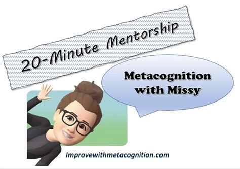metacognition mentorship and opportunities improve with metacognition