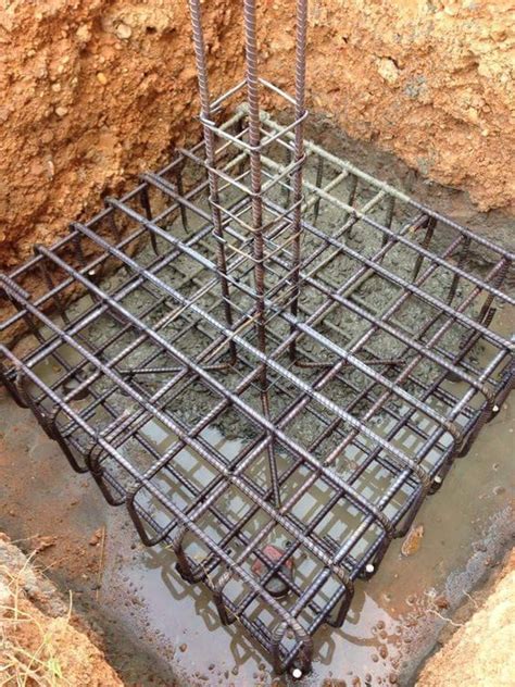here is the reinforcement work rebars concrete cover stirrups dowel
