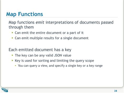 Map Functions Map Functions Emit