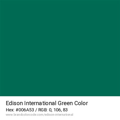 Edison International Brand Color Codes