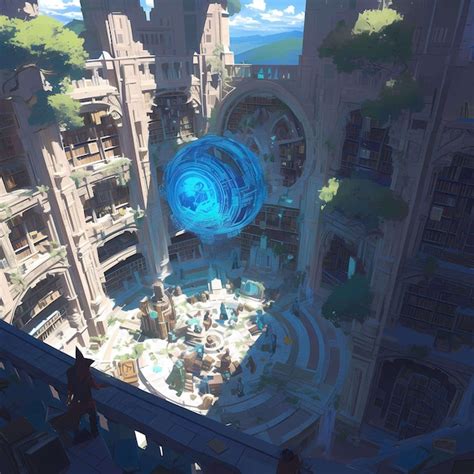 Futuristic Cityscape With Holographic Interface Amidst Neogothic